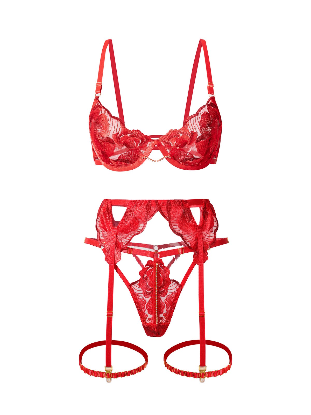 Luxurious Fancy Embroidered Sexy Lingerie Set Hellolagirl Hello La Girl