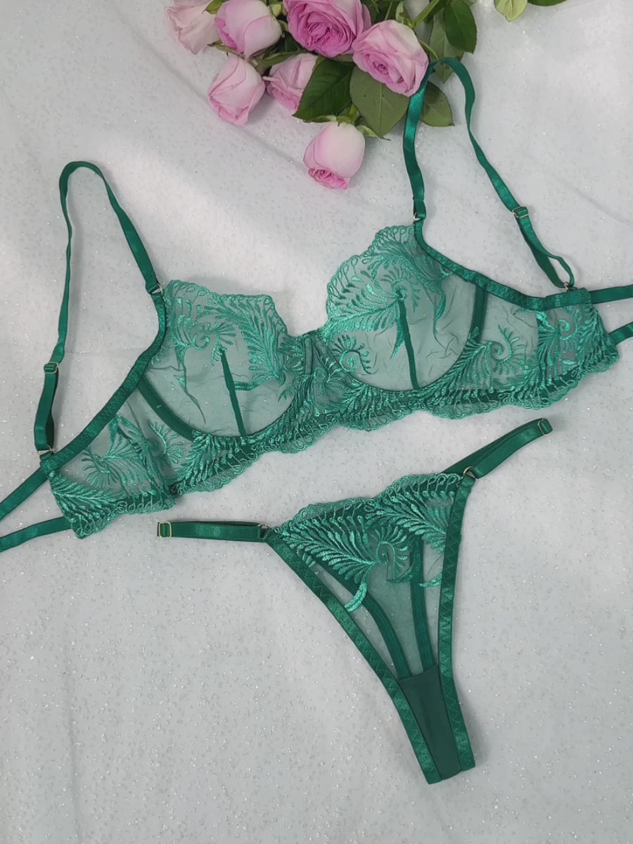 Elegant Essence Embroidery Lingerie Set| HelloLAGirl – Hello.LA.Girl