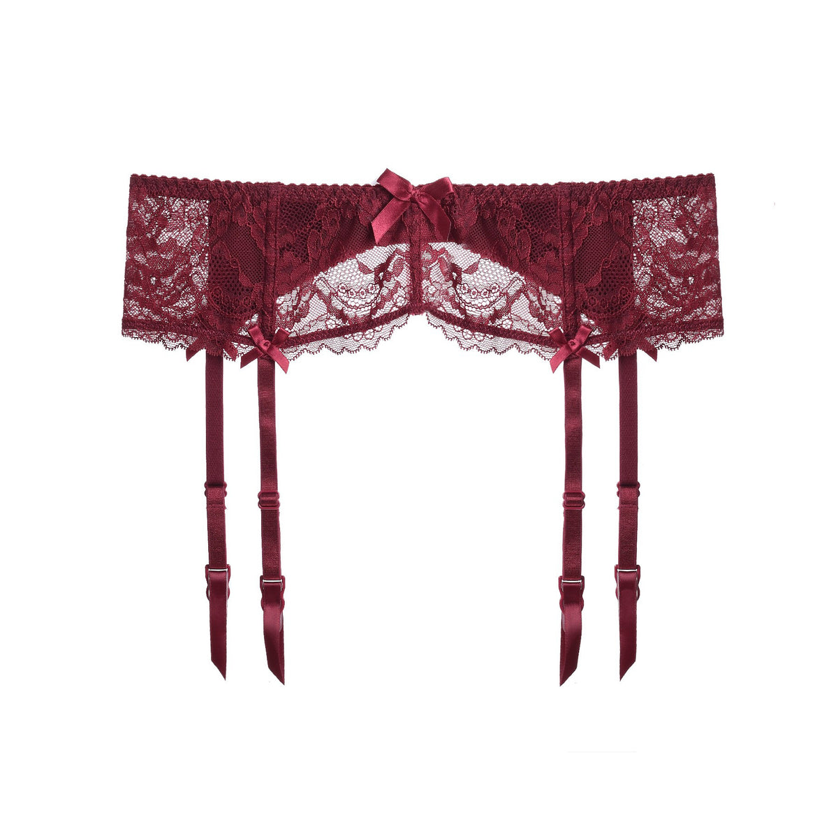Sexy Red Floral Lace Trim Garter Lingerie – Hello.LA.Girl